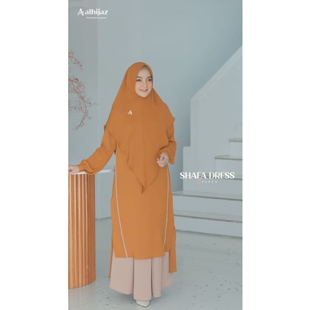 Jual Shafa Dress by Alhijaz ( SET KHIMAR) | Shopee Indonesia