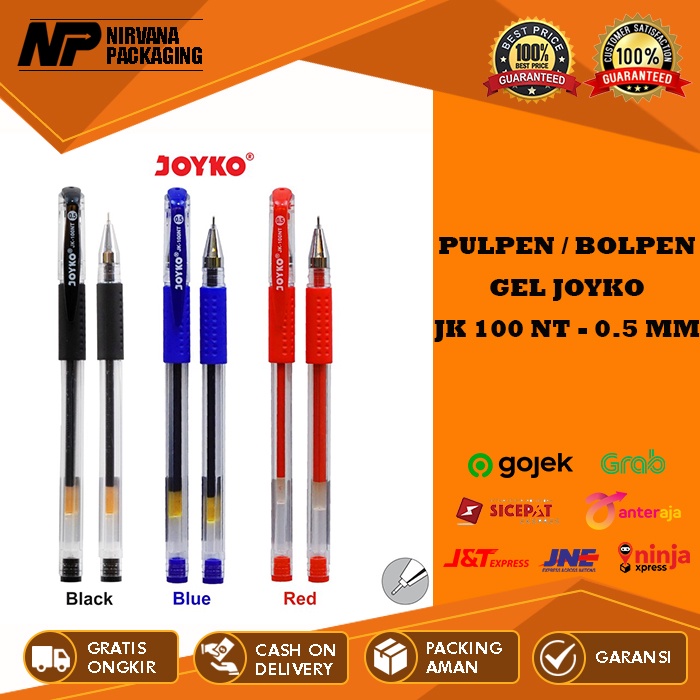 Jual Pulpen Bolpen Pen Pena Gel Joyko Jk 100 Nt Jk 100 Nt 05 Mm Shopee Indonesia