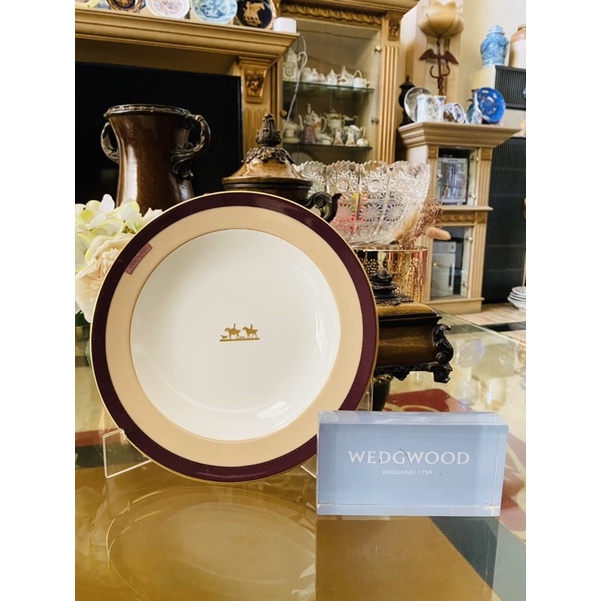 Jual Piring Sup Rim Sup Wedgwood Equestria L 22.5 Cm Mewah Cantik | Shopee Indonesia
