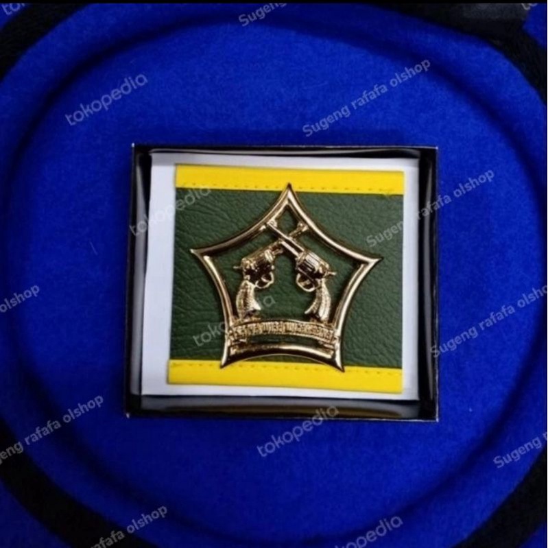Jual Topi Baret PM AD + Emblem | Baret Camel Biru PM | Shopee Indonesia