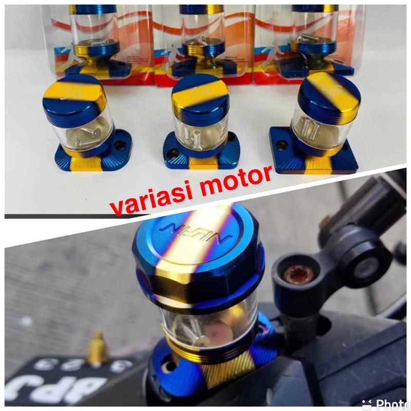 Jual TUTUP MINYAK REM STEMPEL TRANSPARAN TWO TONE HONDA YAMAHA BEAT ...