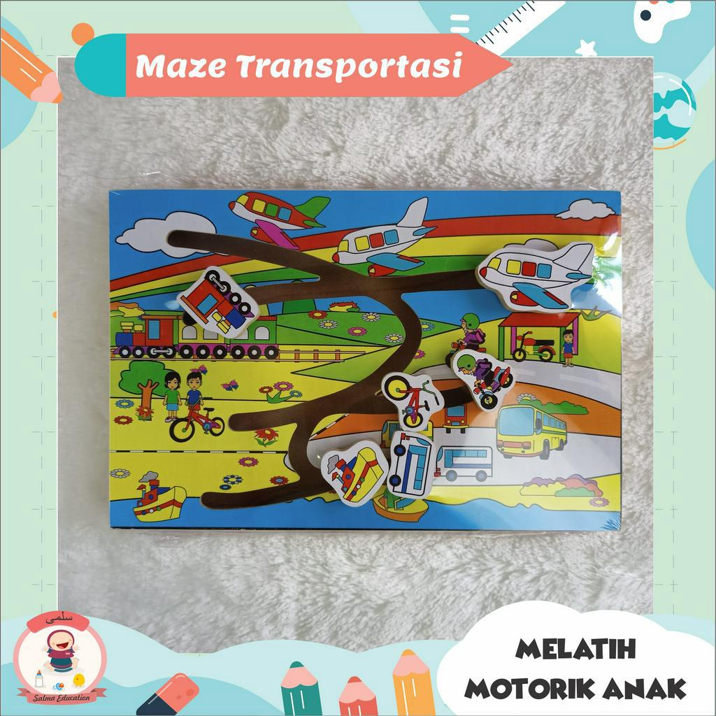 Jual Mainan Puzzle Kayu Geser Maze Mainan Edukatif Edukasi Anak ...