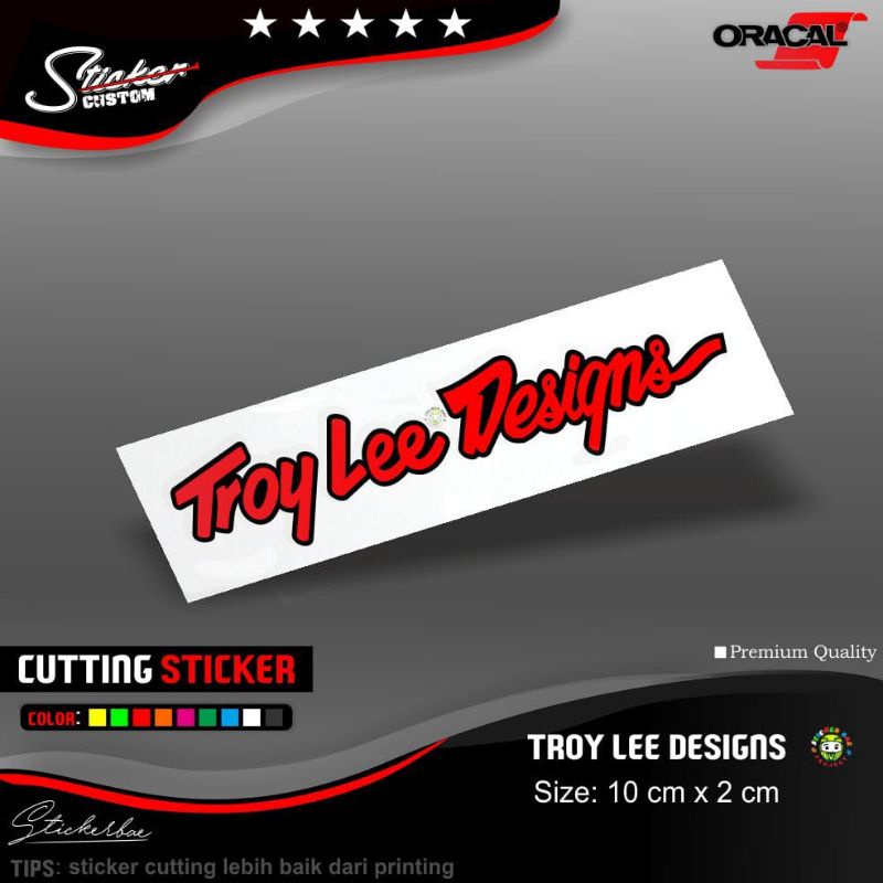 Jual stiker cutting stiker troy lee designs stiker sticker 2 warna ...
