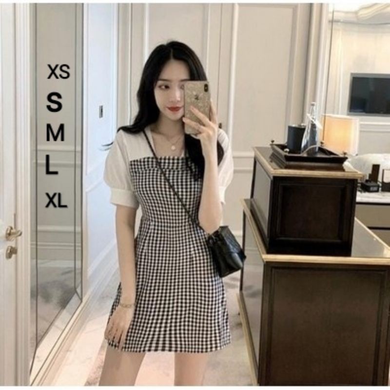 Jual Mini Dress Baju Wanita Terbaru Korean Style Size XS S M L XL ...
