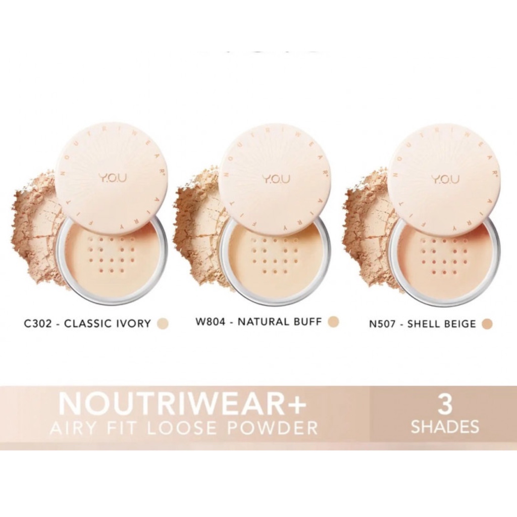 Jual Y.O.U NoutriWear+ Airy Fit Loose Powder | 3 Shades | Shopee Indonesia