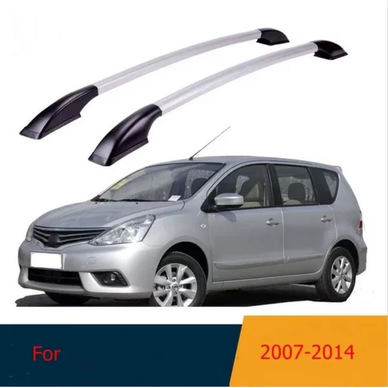 Jual roof rail roof rack rell rel di atas mobil nissan grand livina ...