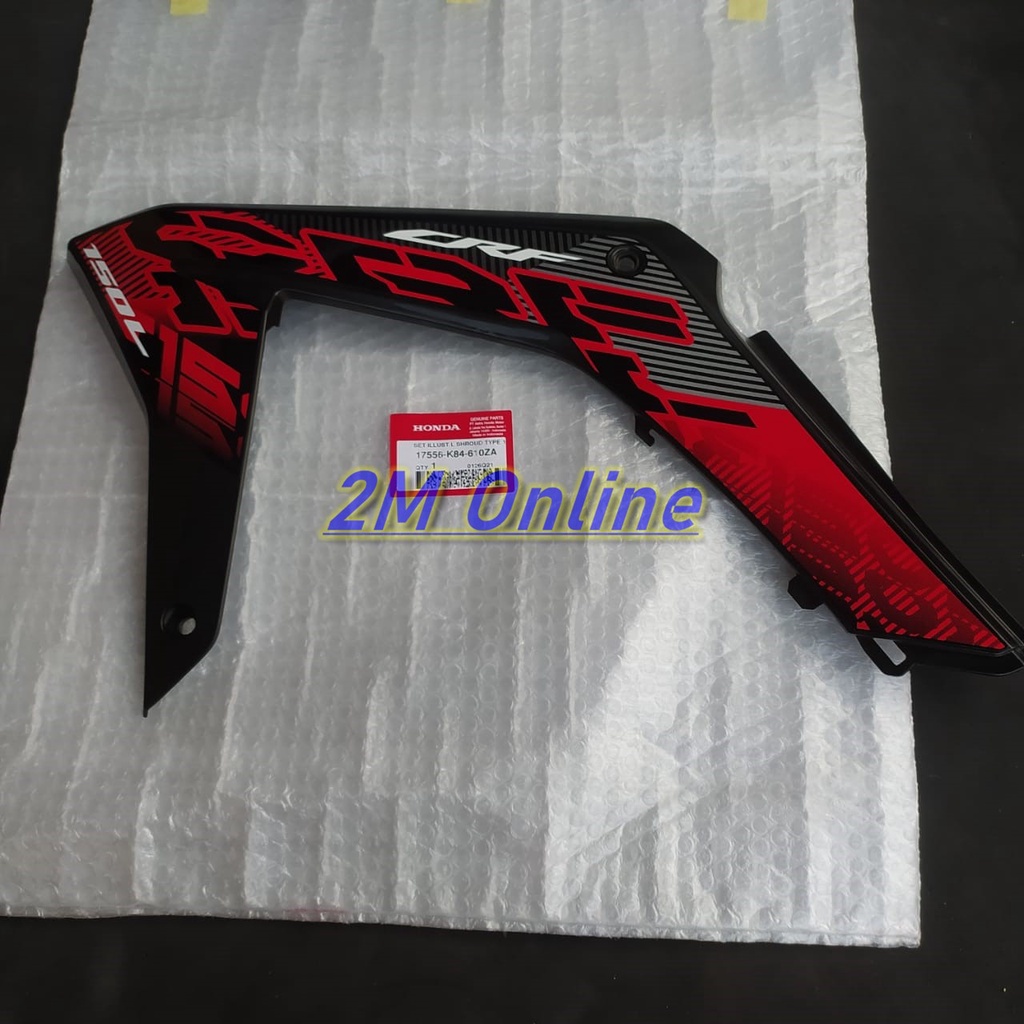 Jual 17556K84610ZA Set Illust L Shroud Type 1 CRF 150L Hitam Ori AHM ...