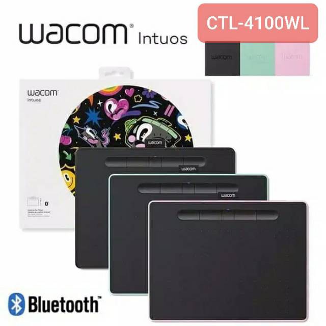 Jual WACOM Intuos CTL4100WL CTL-4100 Pen Small with Bluetooth Black ...