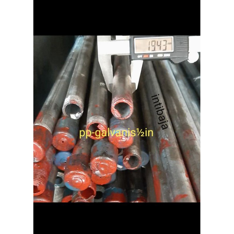 Jual BESI PIPA GALVANIS 1/2 inchi x 6m / besi pipa galvanis 0,5 inch ...
