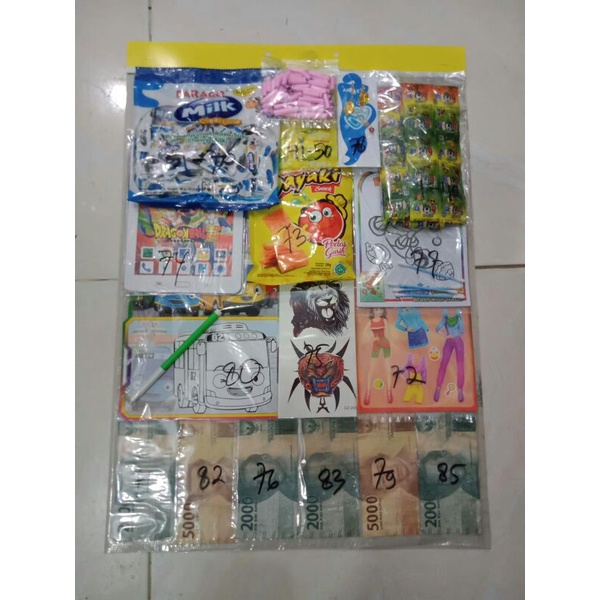 Jual MAINAN HADIAH CABUTAN SEMUA DAPAT ISI 80 PCS | Shopee Indonesia