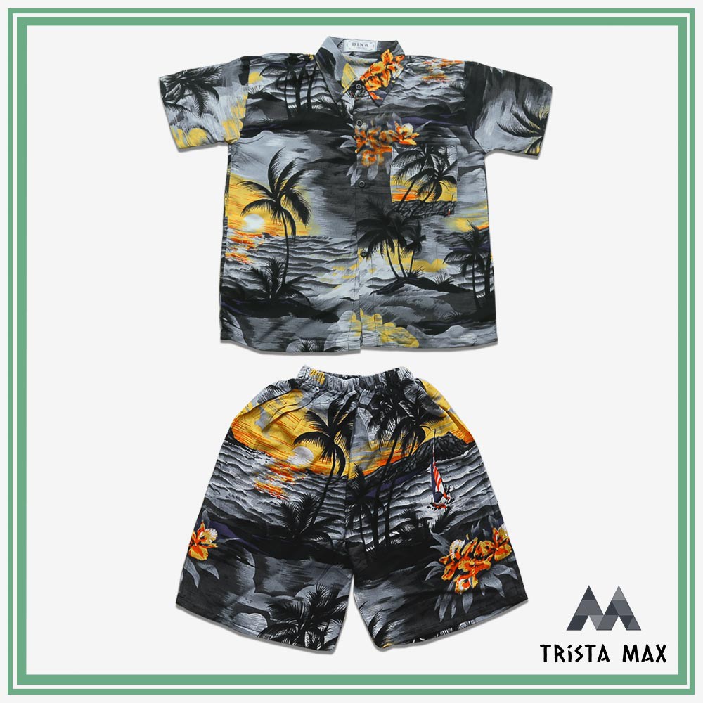 Jual Baju Kemeja Pantai Anak Motif Hawai - Baju Pantai Anak Cowo ...