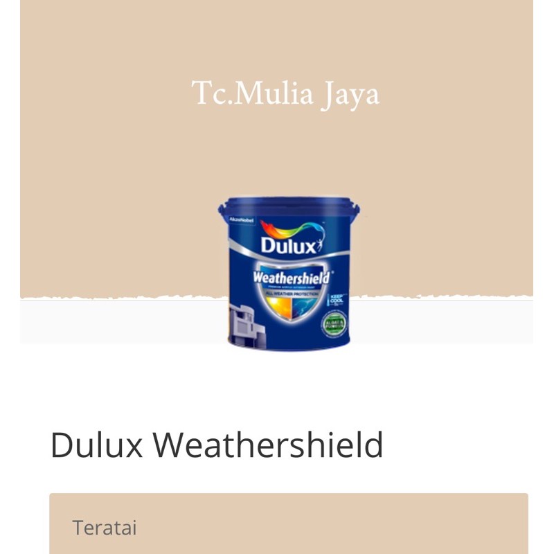 Jual DULUX WEATHERSHIELD CAT EXTERIOR - 44011M 20L | Shopee Indonesia