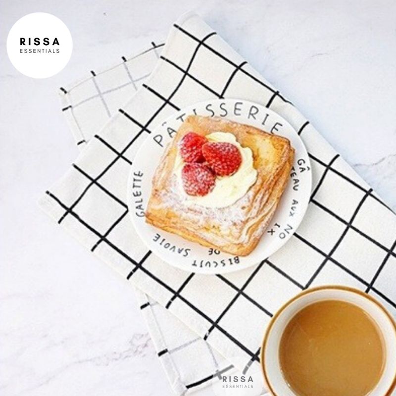 Jual [RISSA] Properti Foto Kain Motif Napkin Home Decor Modern Dekor ...