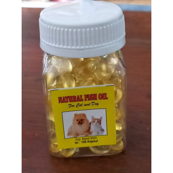 Jual Minyak Ikan/Fish Oil Vitamin Untuk Hewan Isi 100 Butir | Shopee ...
