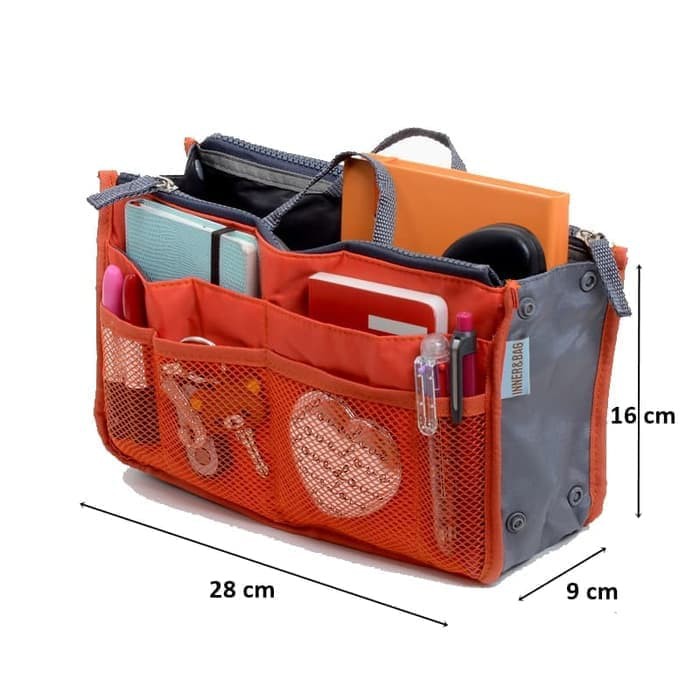 Jual Lynx Dual Bag in Bag Organizer Tas Dalam Tas Korea - Merah Muda ...