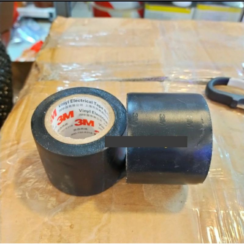 Jual Isolasi Listrik Ukuran 2" x 20 Mtr Scotch 3M Isolasi Hitam 5CM | Shopee Indonesia