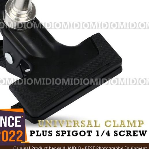 Jual Midio Penjepit Besi Universal Studio Foto dengan Spigot Clamp ...