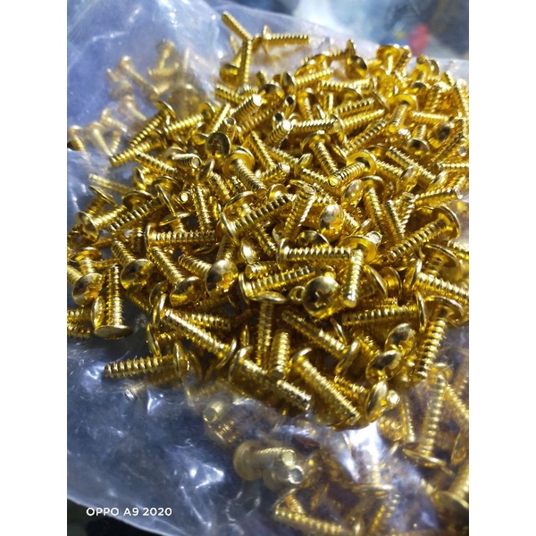 Jual Baut KIP ulir scrub Honda warna gold | Shopee Indonesia