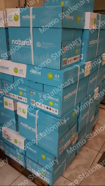 Jual Kertas hvs Natural A4 70gr 1 dus ( 5 Rim) | Shopee Indonesia