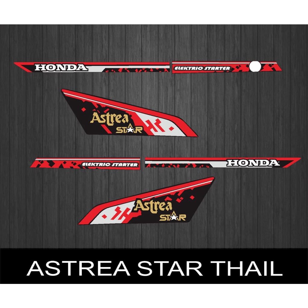 Jual STIKER STRIPING VARIASI ASTREA STAR THAIL | Shopee Indonesia