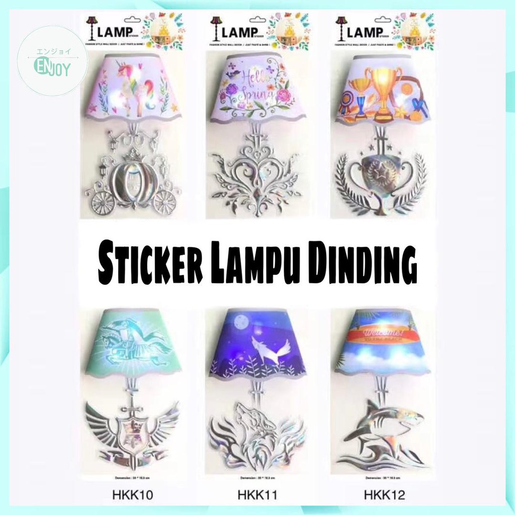 Jual Lampu Hias Dinding Sticker Dinding Berlampu Unik | Shopee Indonesia