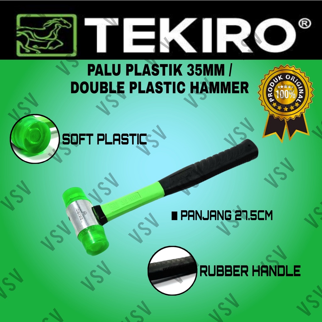 Jual TEKIRO Palu Plastik 35mm Double Plastic Hammer TEKIRO | Shopee ...