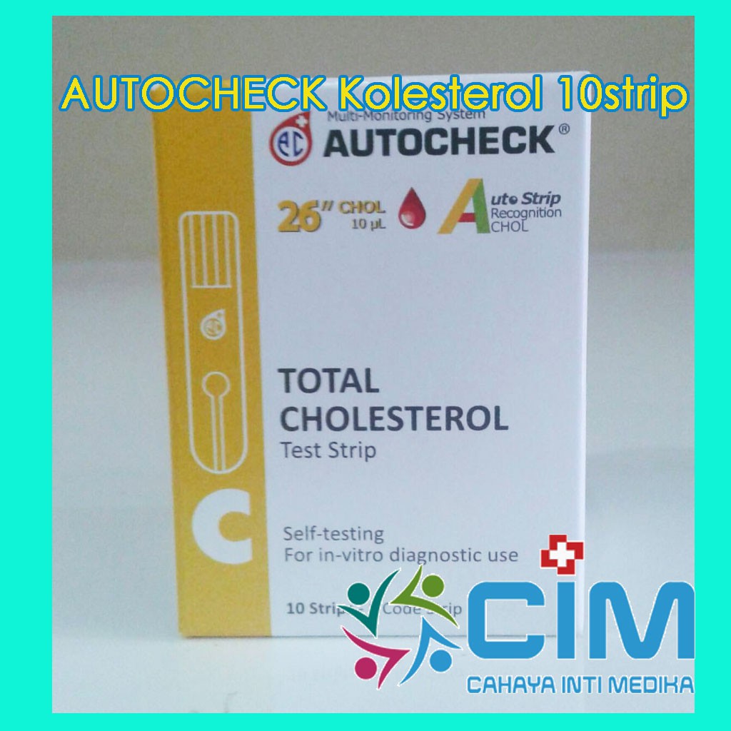 Jual AutoCheck - Cholesterol / Kolesterol Strip - 10 Strip | Shopee ...