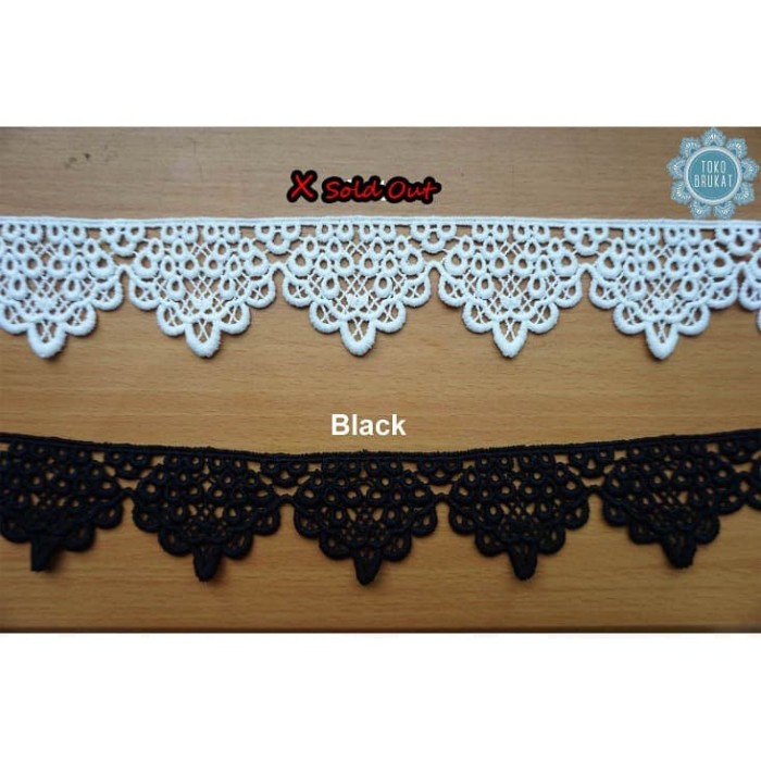 Jual Kain Renda Bordir Giper - Bunga Kecil - 08014 (Lebar -/+ 5 cm ...