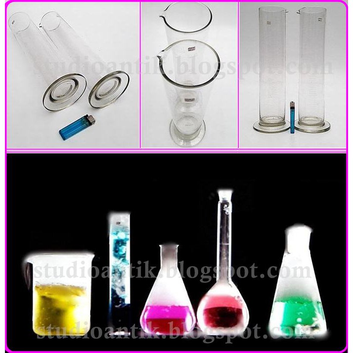Jual VINTAGE LABORATORY GLASSWARE 12135 - MEASURING CYLINDER - TABUNG ...