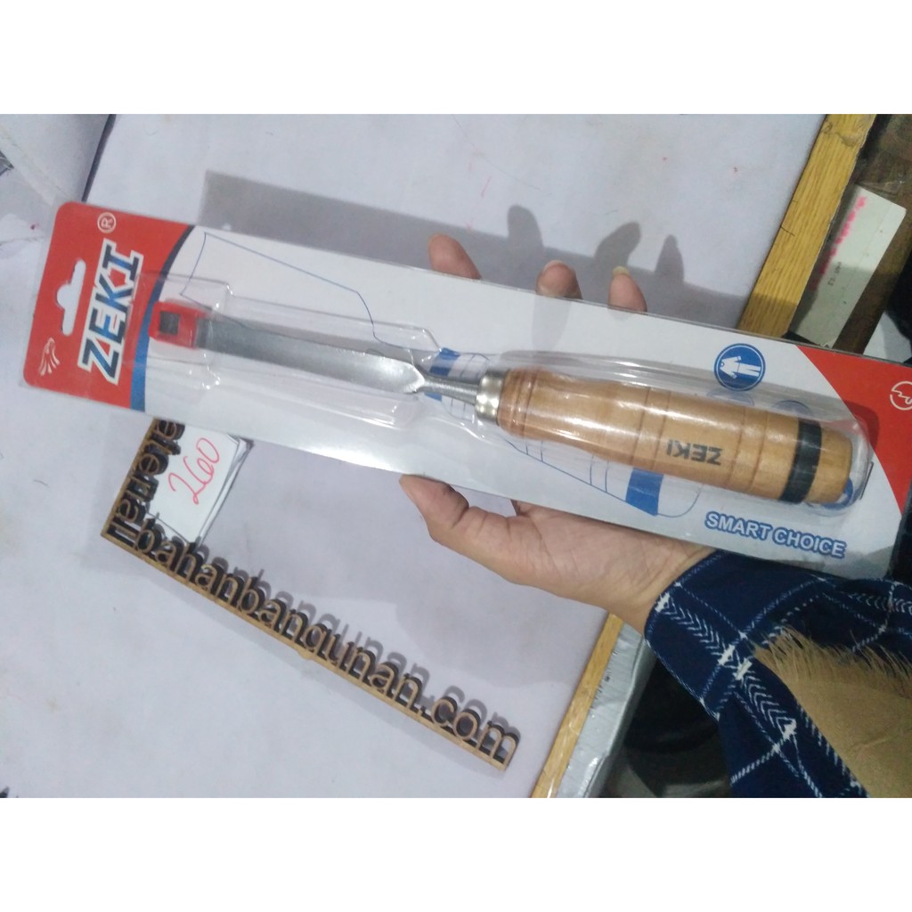 Jual pahat kuku kayu zeki 3/8 inch alat memahat firmer chisel papan ...