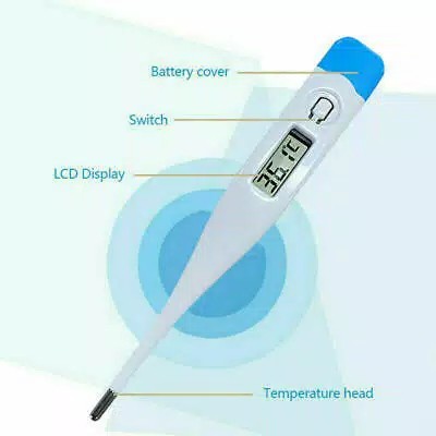 Jual Termometer Digital Thermometer Digital LCD Pengukur Suhu Badan ...