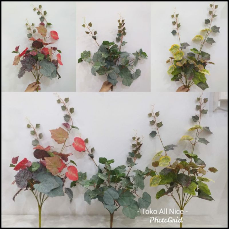 Jual daun anggur artificial - daun maple artificial - daun artificial ...