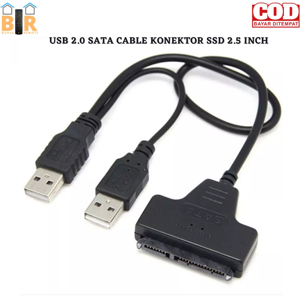 Jual Kabel Konektor SATA to USB 2.0 SSD Adapter 2.5 Inch | Shopee Indonesia