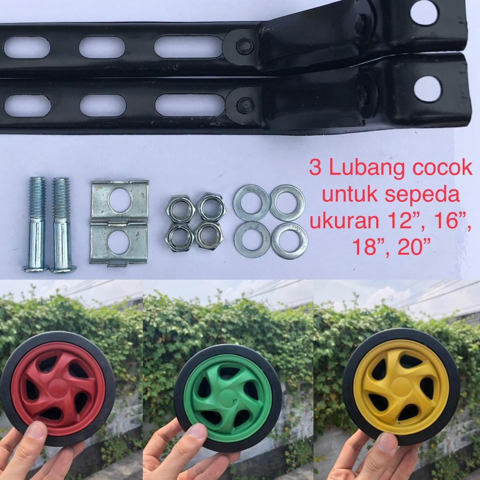 Jual RODA BANTU MASTER Training Wheels Sepeda ukuran Komplit Siap Pakai ...
