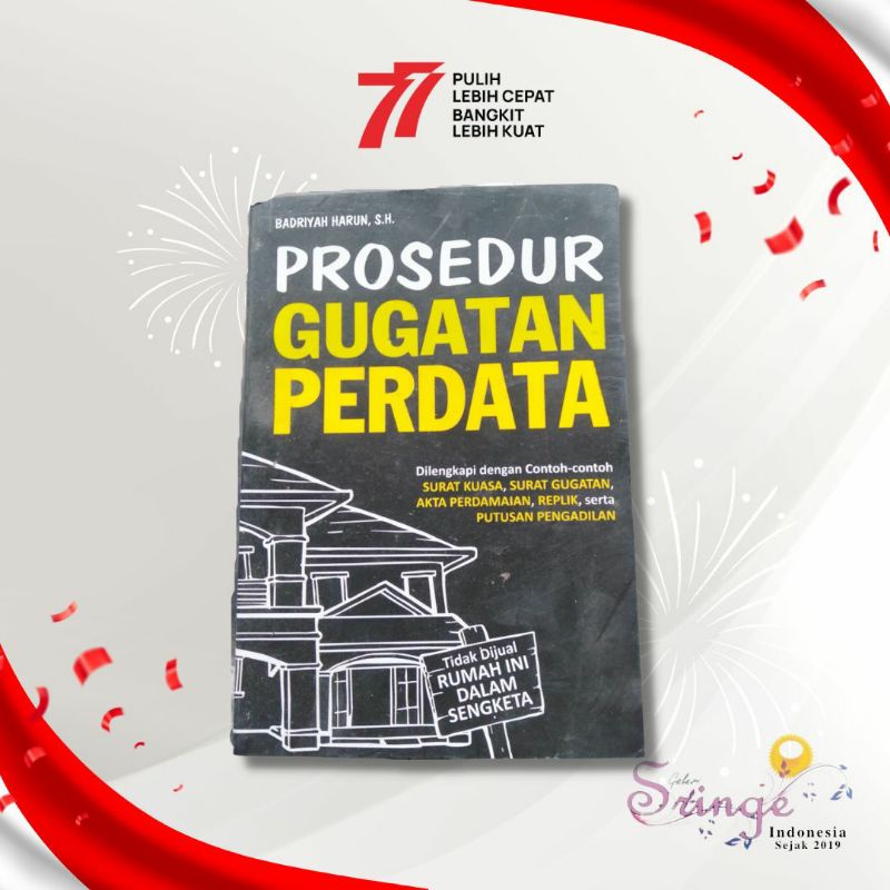 Jual Buku PROSEDUR GUGATAN PERDATA Dilengkapi dengan Contoh-Contoh! (Badriyah Harun, S.H ...