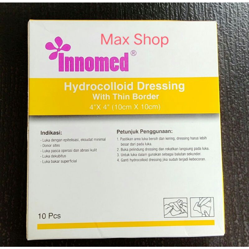 Jual Hydrocolloid Dressing Innomed 10 cm X 10 cm (1 box isi 10 pc ...