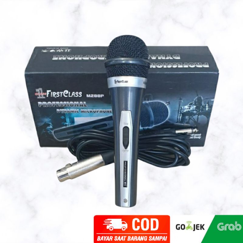 Jual Microphone Kabel First Class M288P Mic Kable Dynamic Mikrofon Best ...