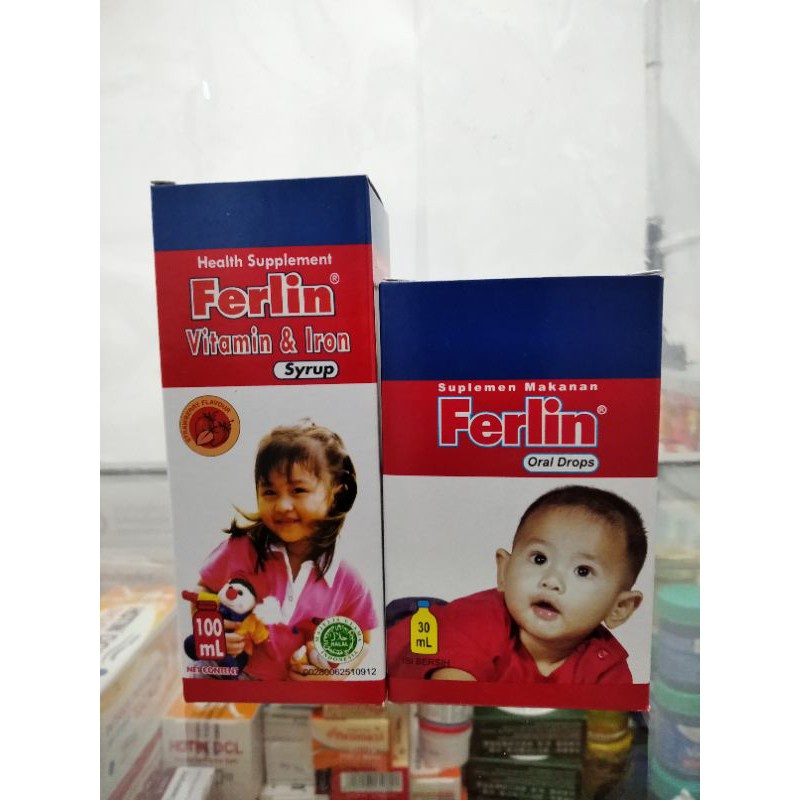 Jual Ferlin sirup 100ml , Ferlin drop baby 30ml | Shopee Indonesia