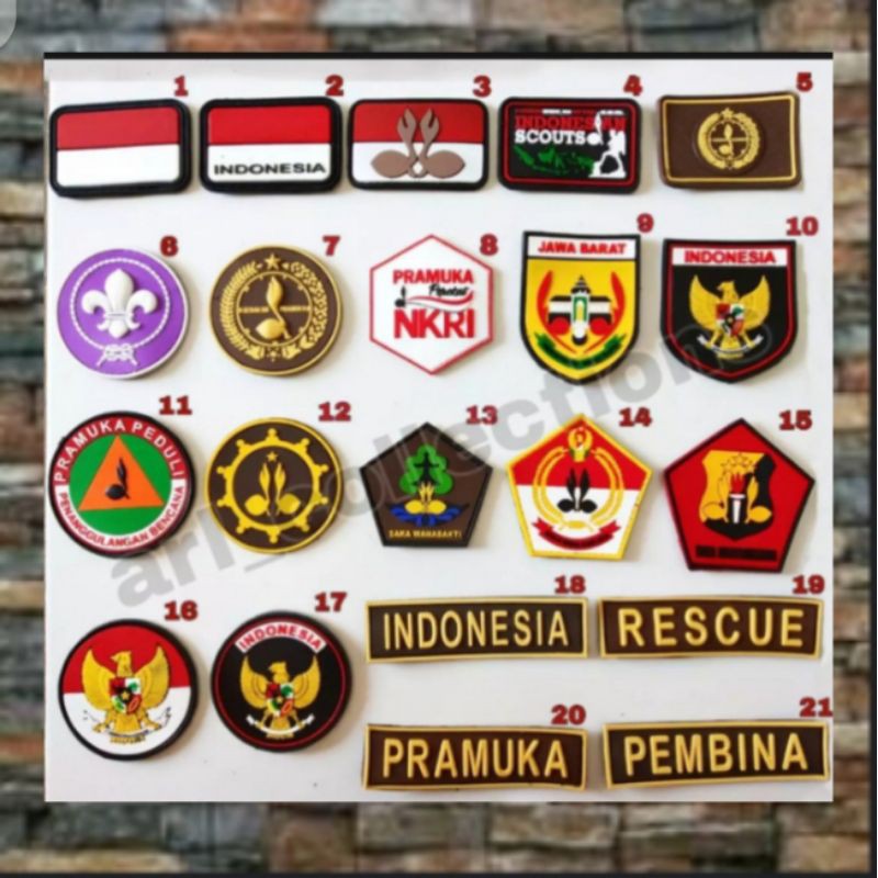 Jual PATCH RUBBER LOGO PRAMUKA.TEMPELAN KARET VELCRO. | Shopee Indonesia