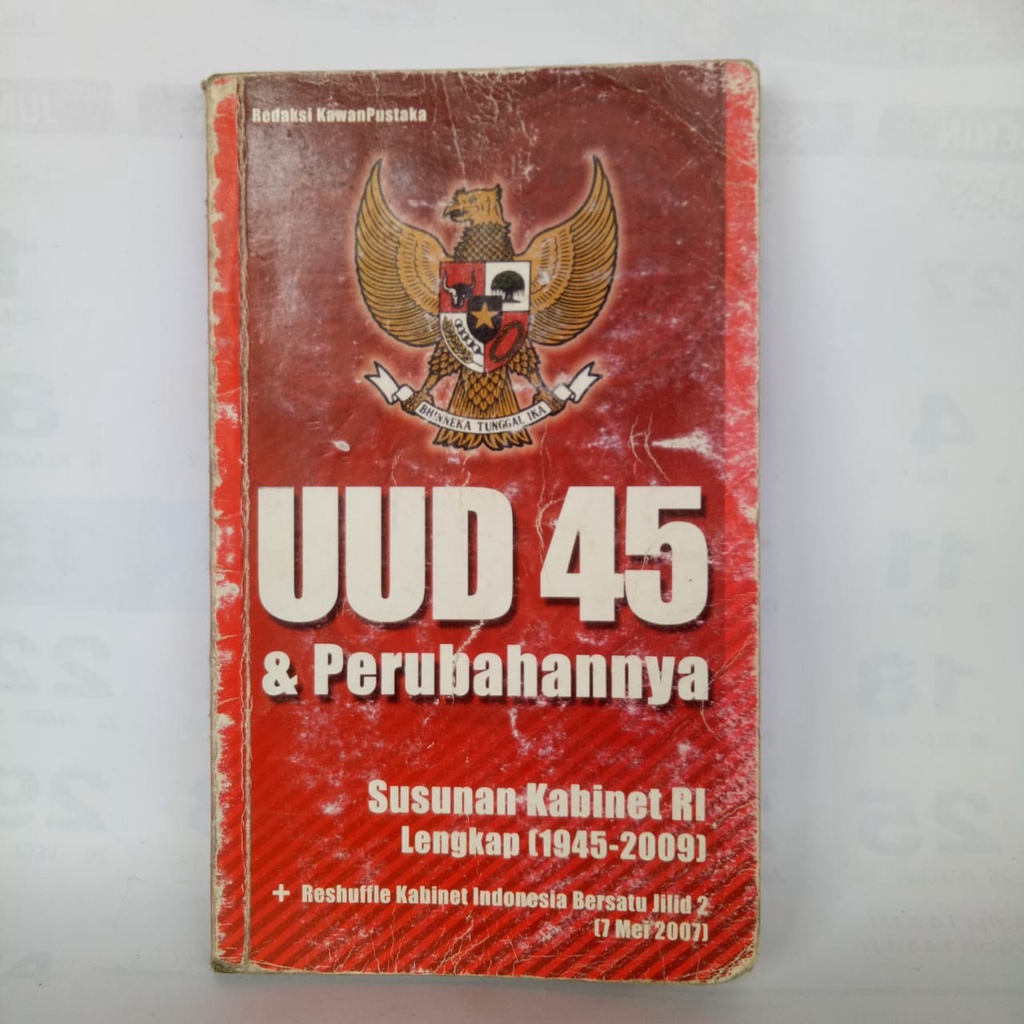 Jual Buku Uud 45 And Perubahannya Susunan Kabinet Ri Lengkap 1945 2009 Shopee Indonesia 