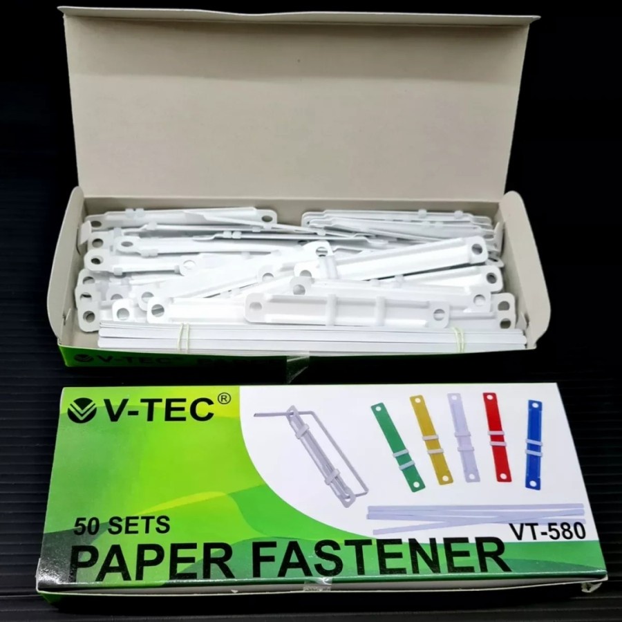 Jual ACCO PAPER FASTENER PLASTIK VTEC VT-580 WARNA / PUTIH | Shopee Indonesia