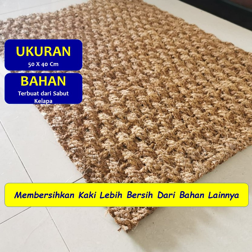 Jual Keset Kesed Kaki Anyam Anyaman Ijuk Rajut Serabut Kelapa Lantai ...