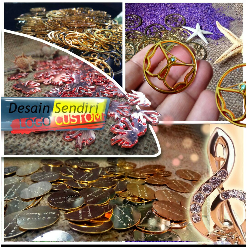 Jual PUSAT INDUSTRI ALLOY COR LOGAM UNTUK LABEL PLAT MERK HIJAB ...