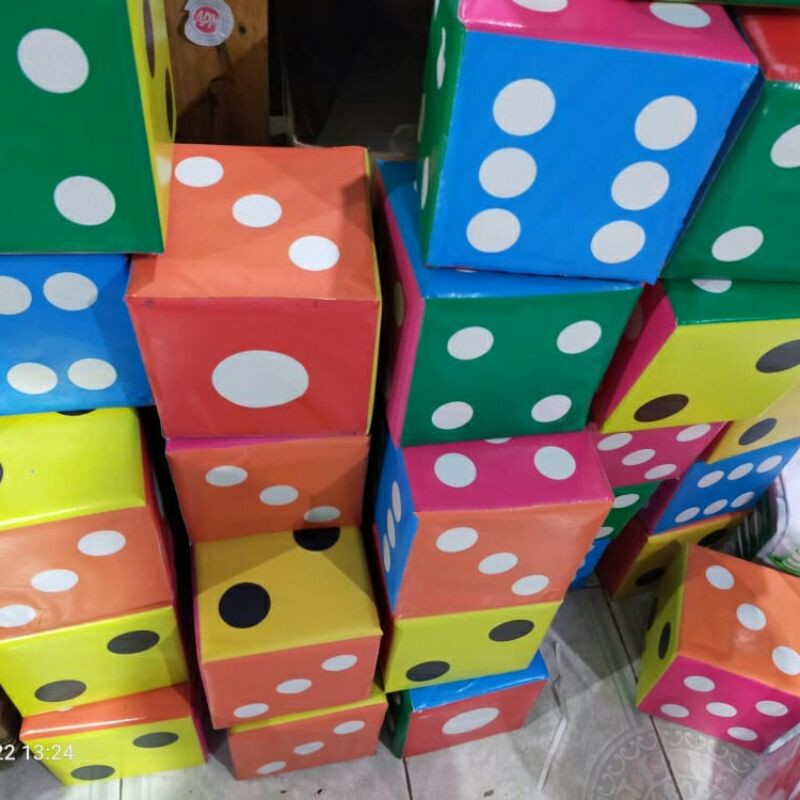 Jual DADU SAJA UKURAN 15X15 CM UNTUK TAMBAHAN DADU PERMAINAN ULAR ...