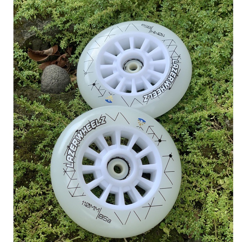 Jual Roda Sepatu Roda Flying Eagle Lazer Wheels 110 Led Putih Dan ...