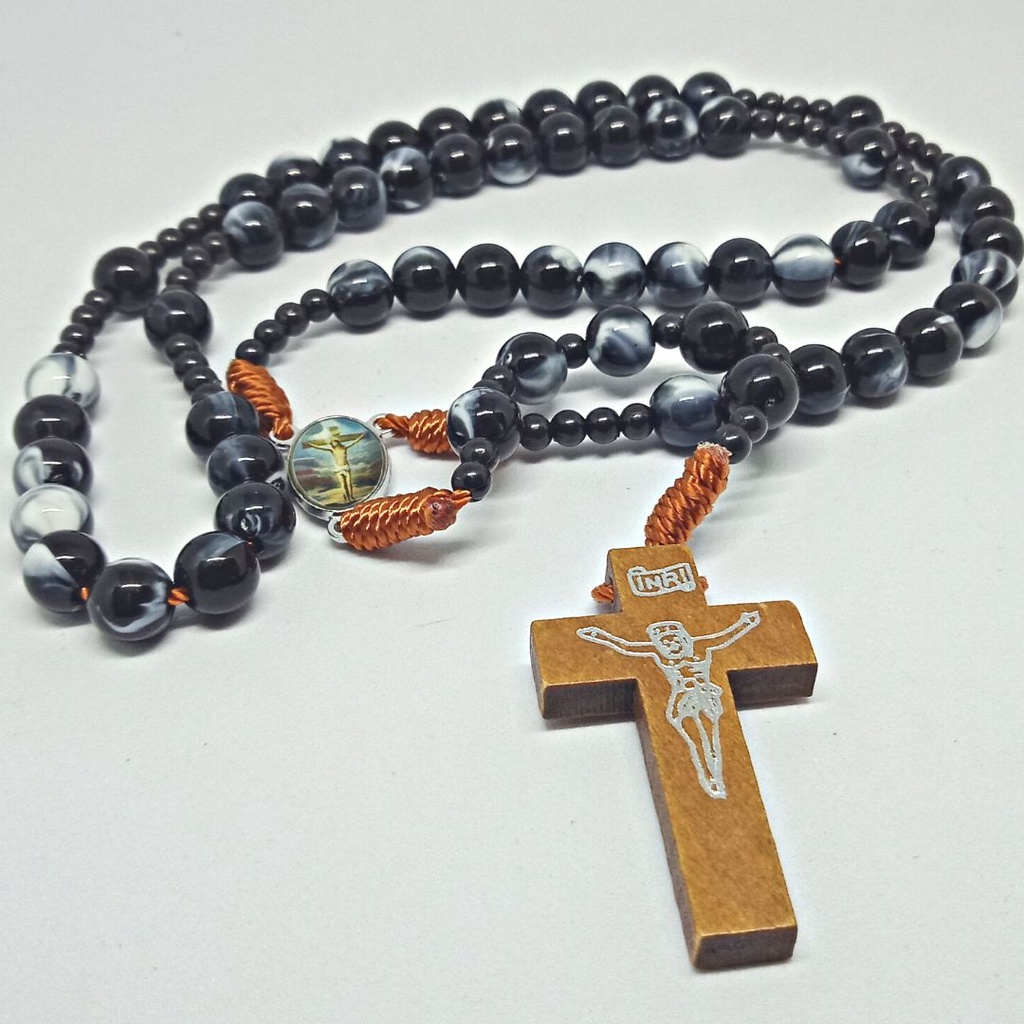Jual Kalung Rosario marmer hitam bercorak | Shopee Indonesia