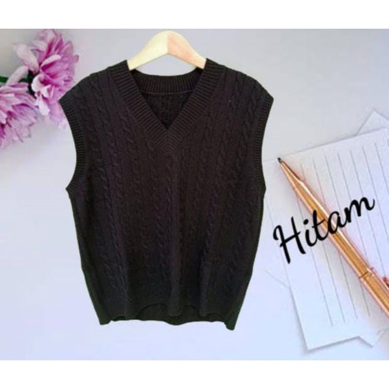 Jual Rompi rajut premium / vest rajut / rompi azura | Shopee Indonesia