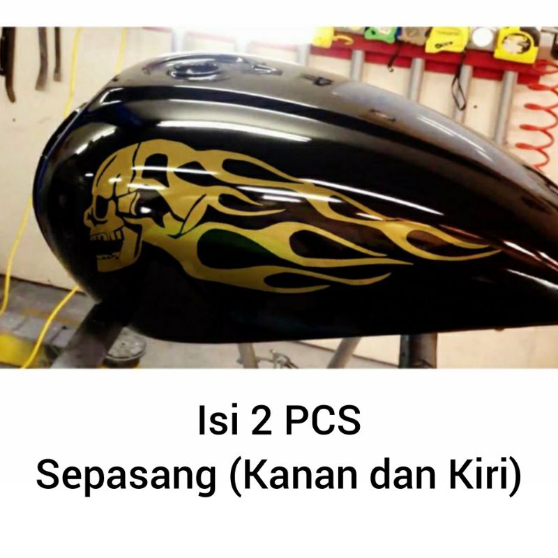 Jual Sticker Cutting Tangki Motor CB/Tiger/MP/Vixion/GL/RX King Motif ...