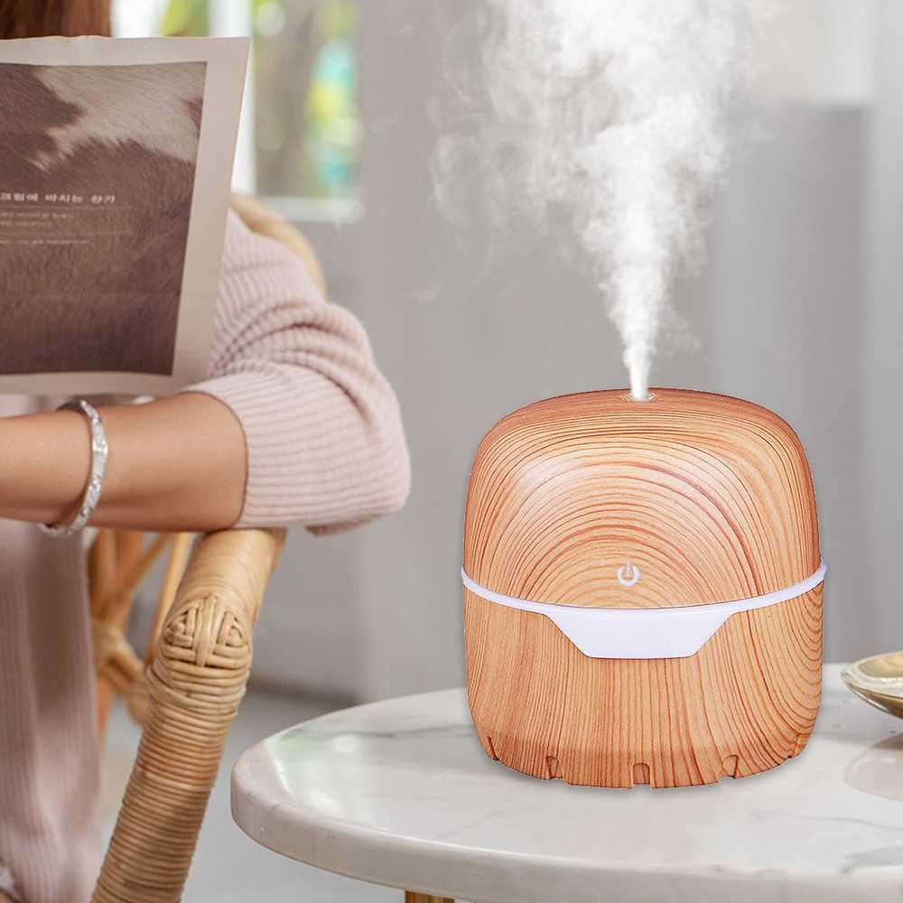Jual Air Humidifier Aromatherapy Diffuser (Wood Design 300ml) | Shopee ...
