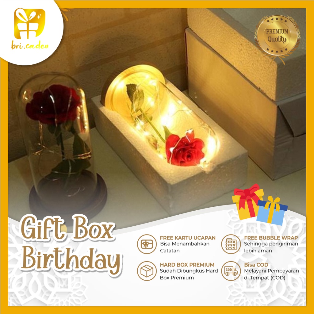 Jual Kado Ulang Tahun Ultah Anniversary Wisuda Lamaran Mawar LED Romantis Cewek Pacar Istri ...